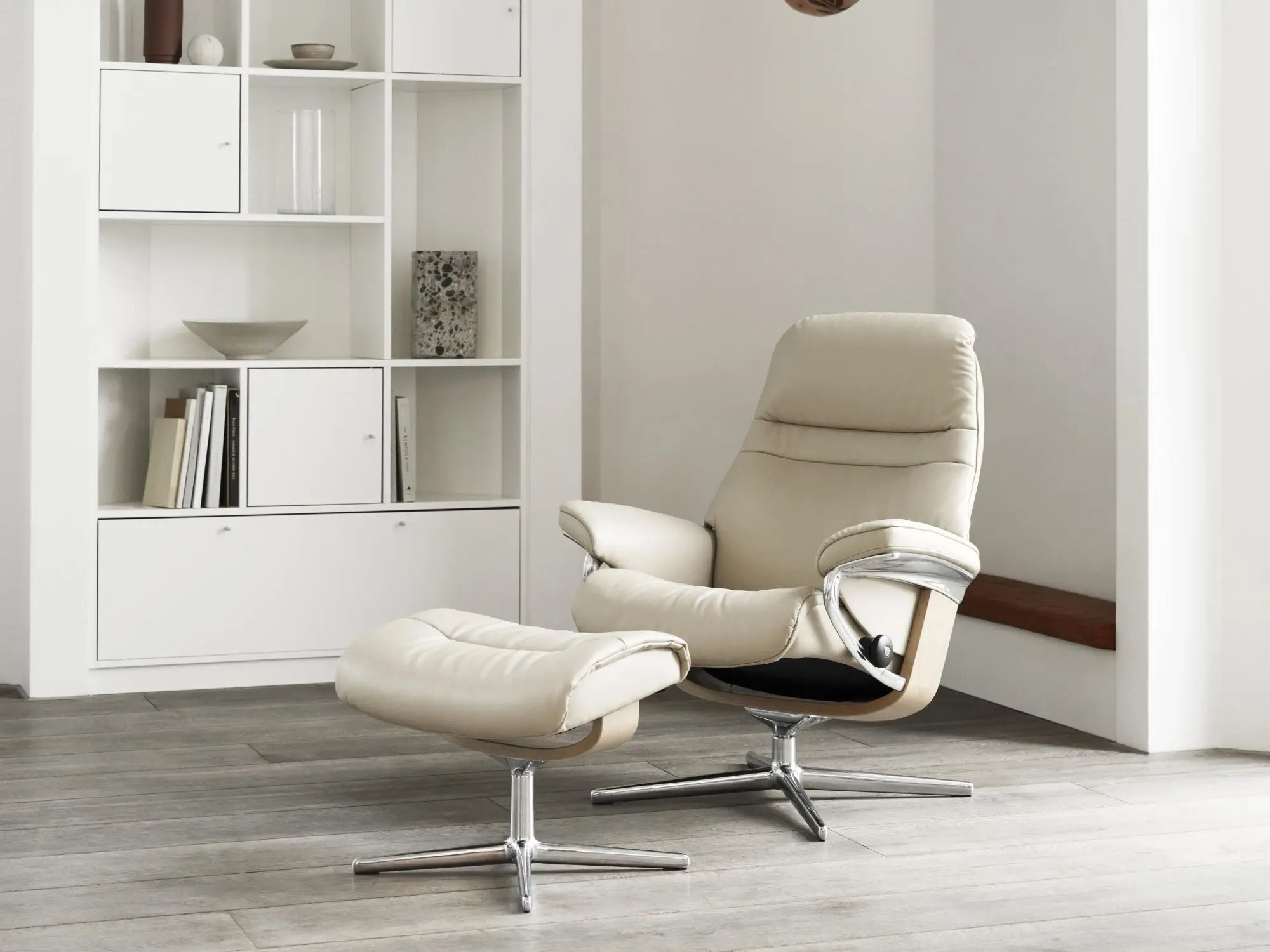 Nu på TILBUD - Stressless® Ruby lænestol + skammel - bolighuset.dk