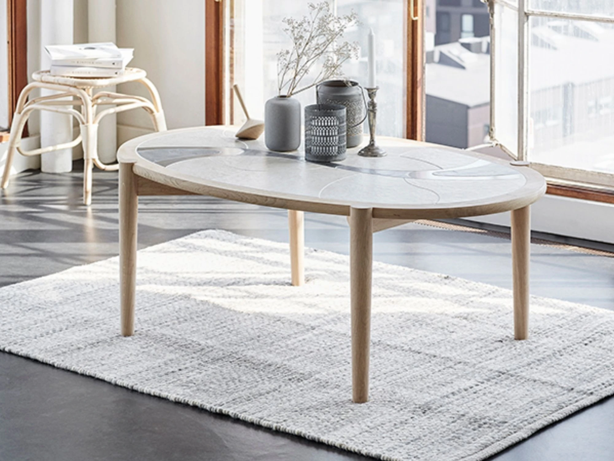 Haslev Kakkelbord 3661 sofabord- Prisgaranti - Fri fragt - bolighuset.dk