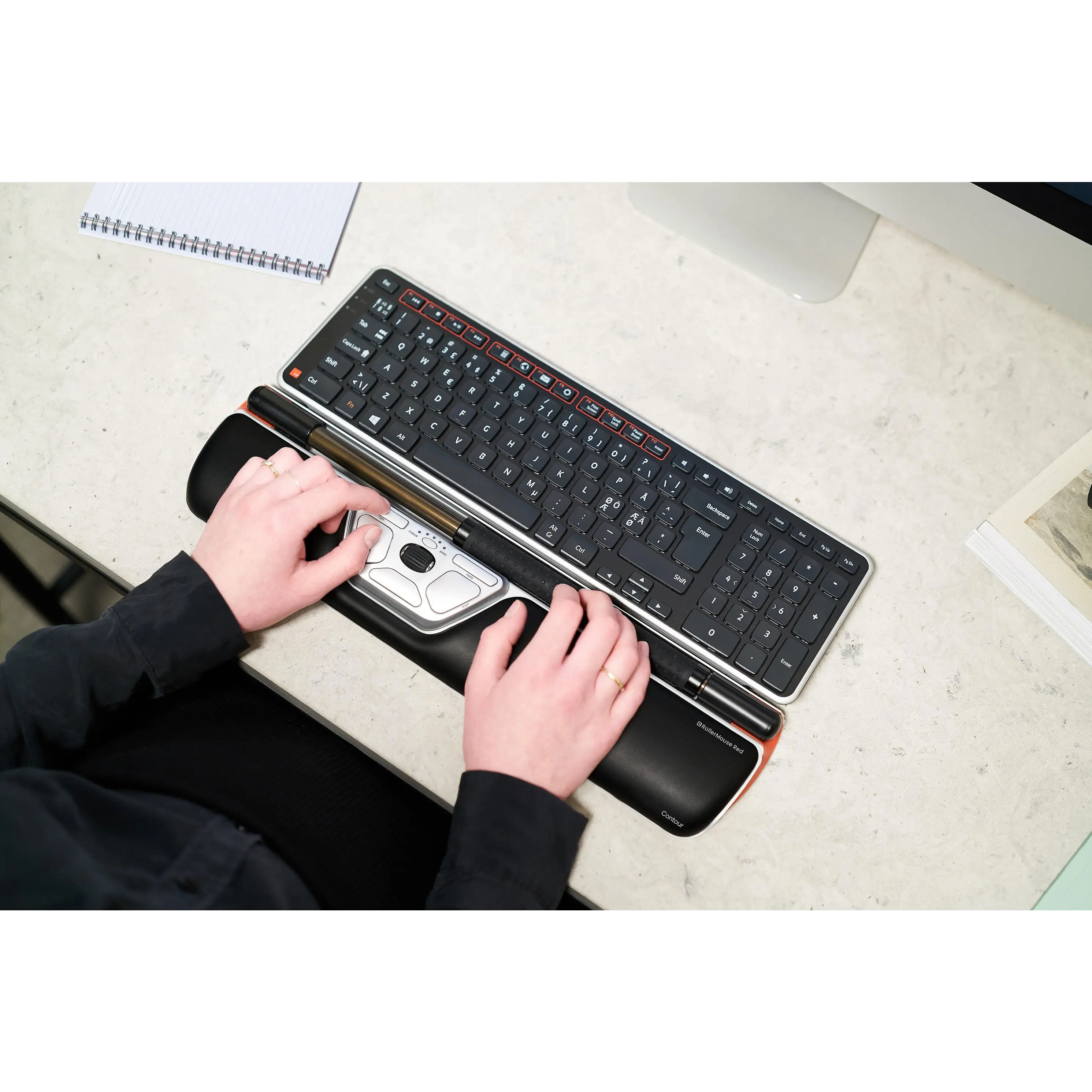 Contour RollerMouse Red, Wired - Køb billigt på Grafical.dk