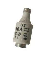 Sikring DZII 16A diazed flink 5 stk