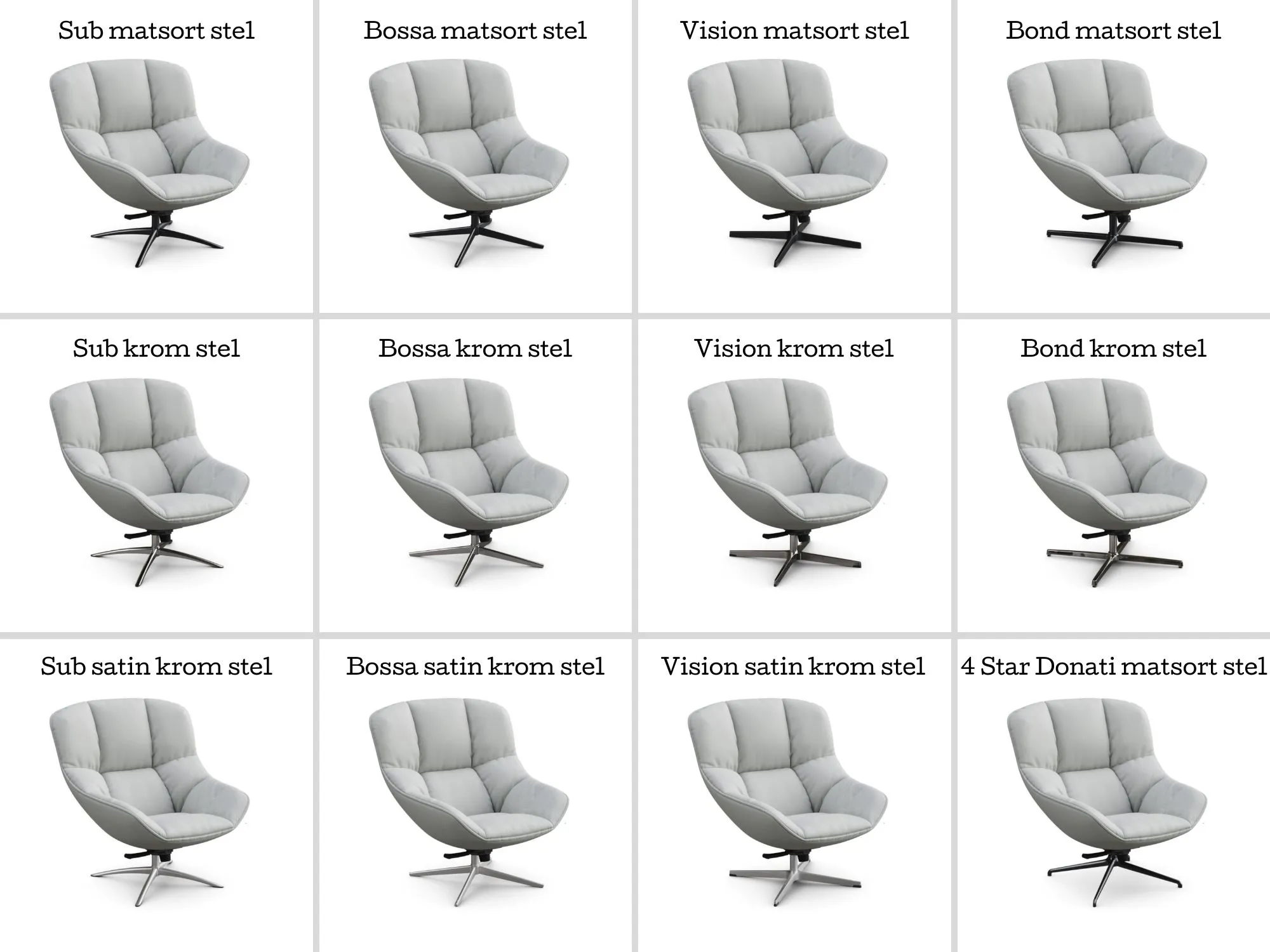Nu på TILBUD - Kebe Island Tilt Swivel lænestol - bolighuset.dk