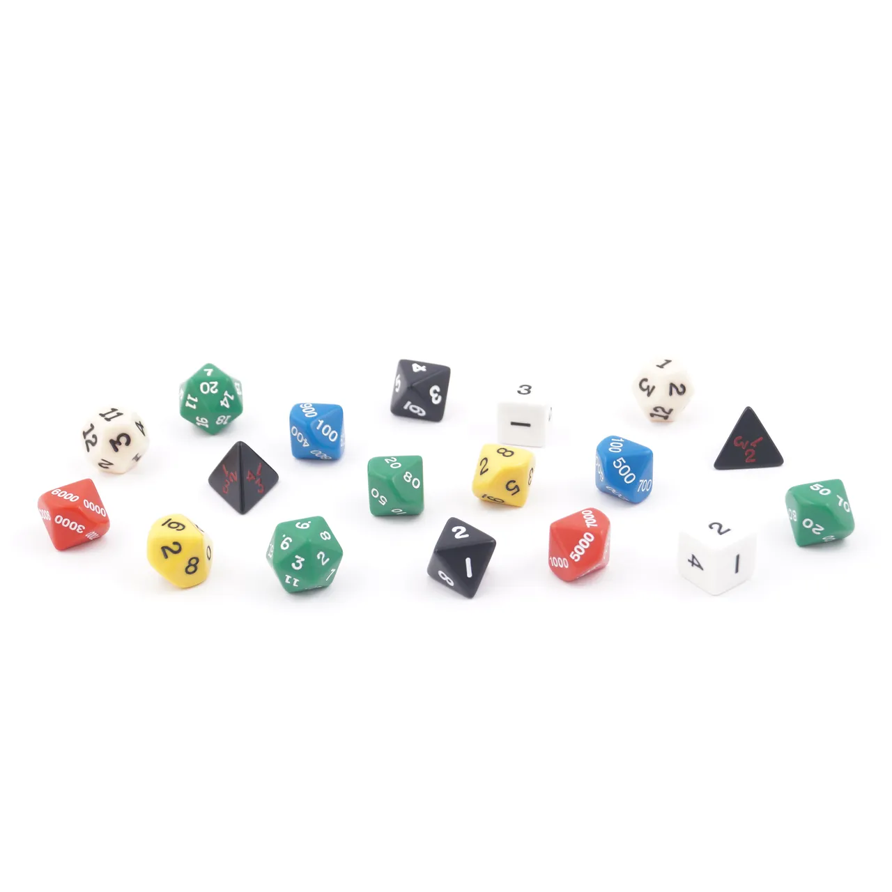 Terninger | 10-sidet, 12-sidet og 20-sidet terninger