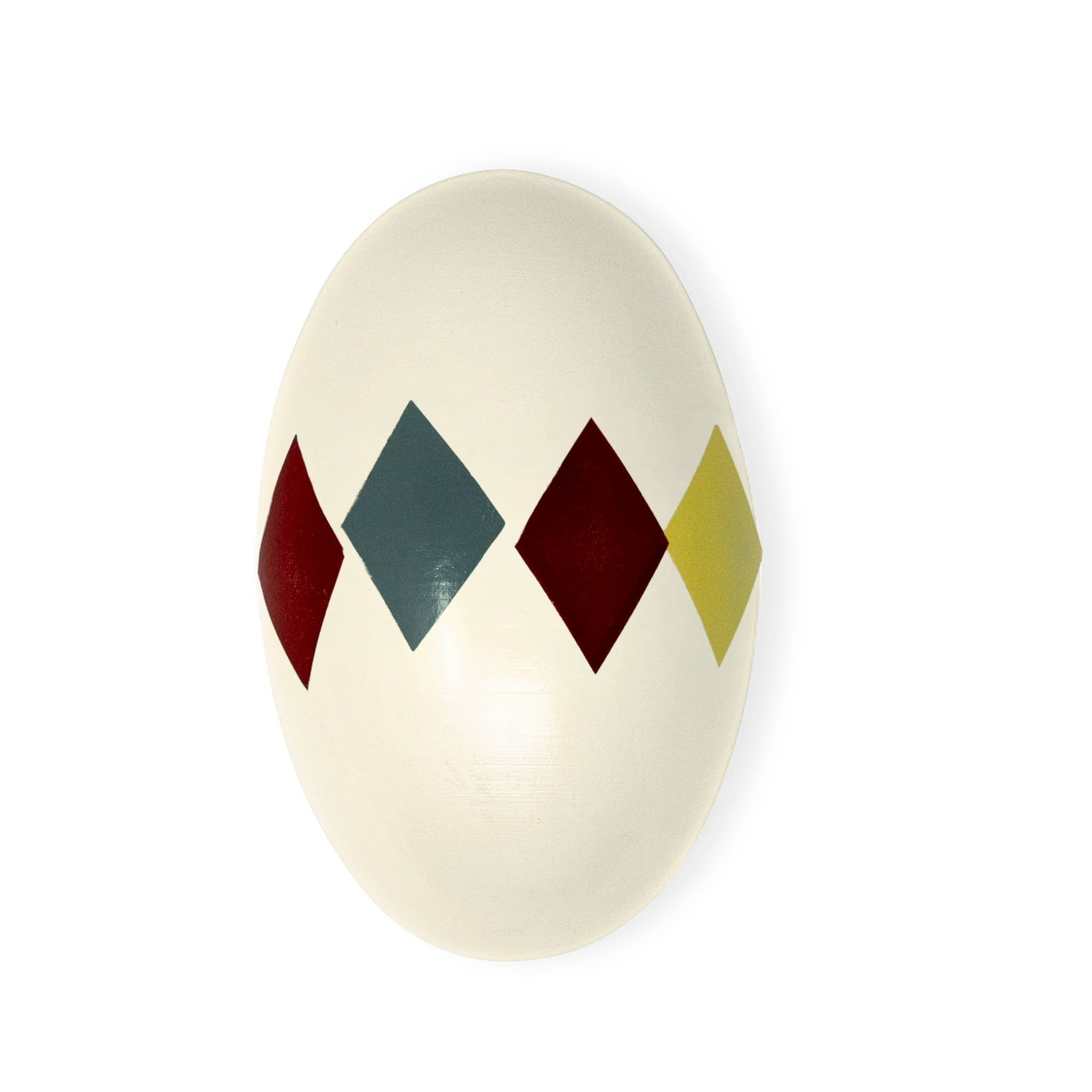 MARACA EGG, WHITE, HARLEKIN