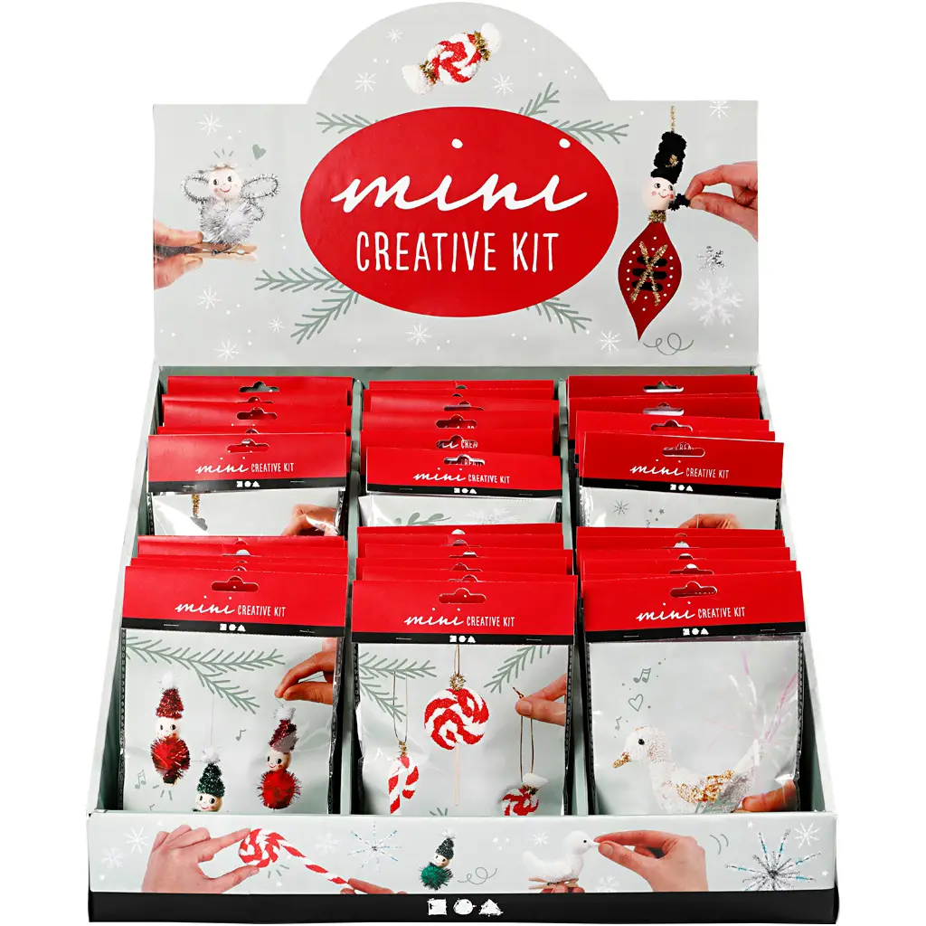 Borddisplay med Mini DIY Kit H: 539 mm B: 460 mm - 42 stk pr pakke ...