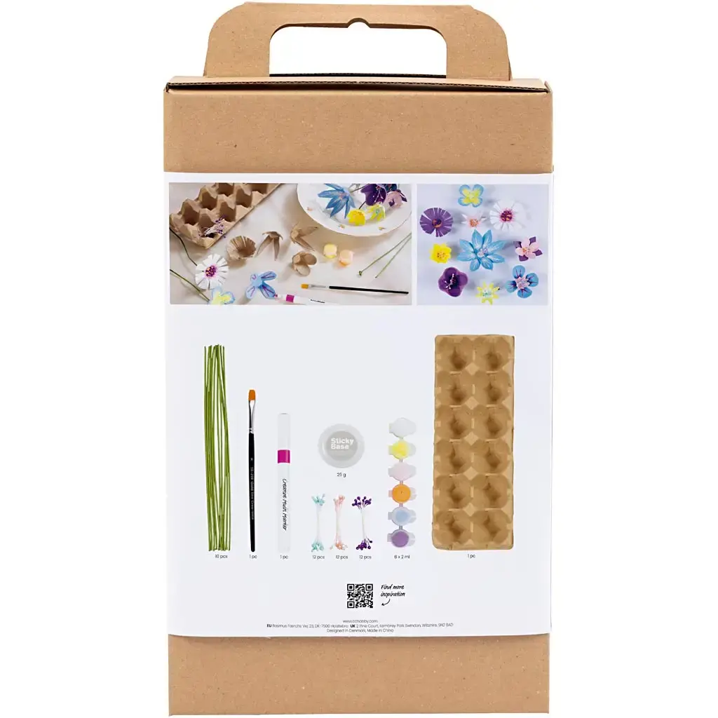 DIY Kit Æggebakke blomster, Blomster, pastelfarver - 1 pk » Køb billigt ...
