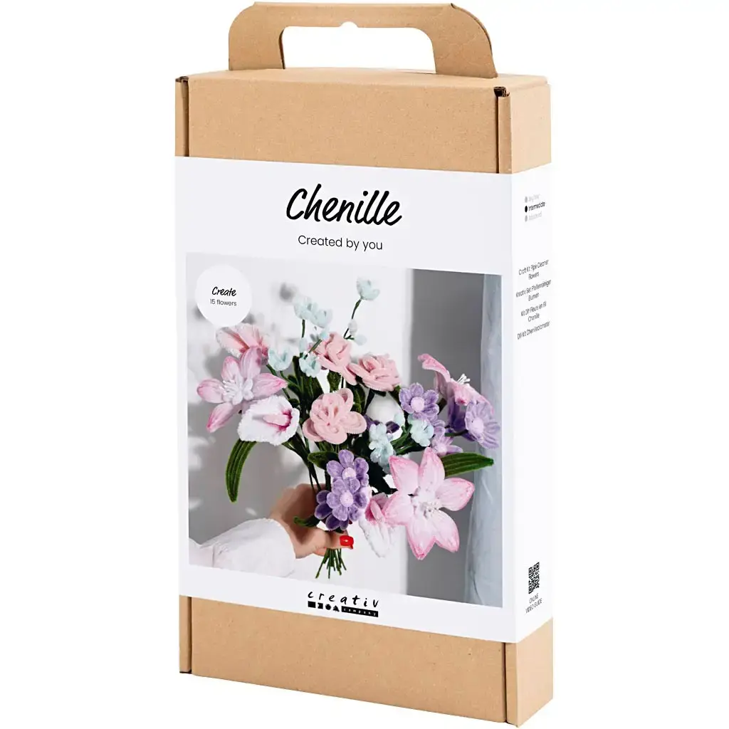 DIY Kit Chenilleblomster, Blomster, pastelfarver - 1 pk » Køb billigt ...