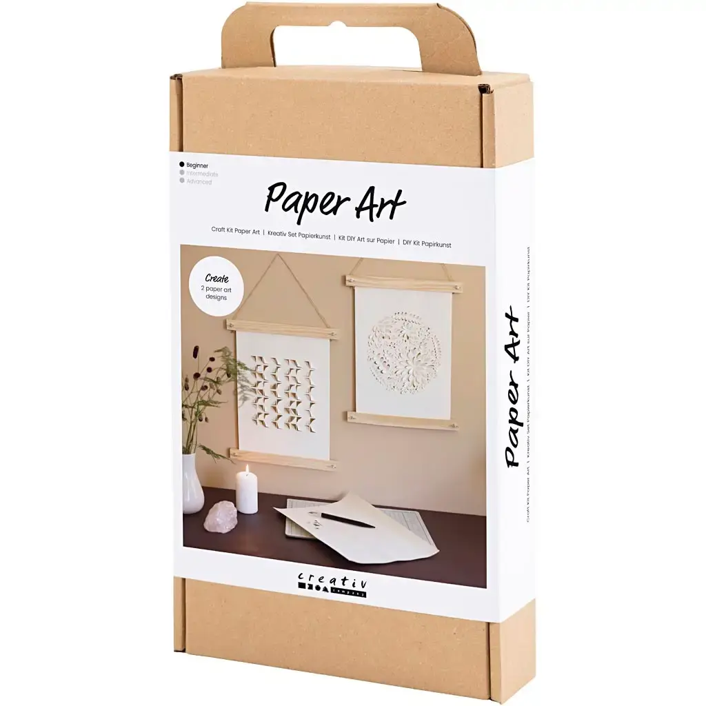 DIY Kit Papirkunst, Papir til ophæng, off white » Køb billigt på ...