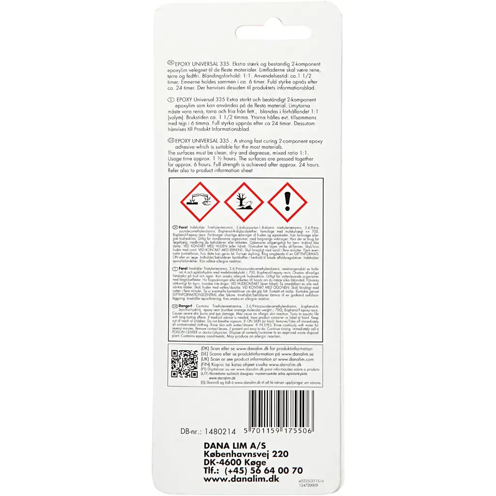Epoxy lim, 24ml - Køb billigt på Grafical.dk