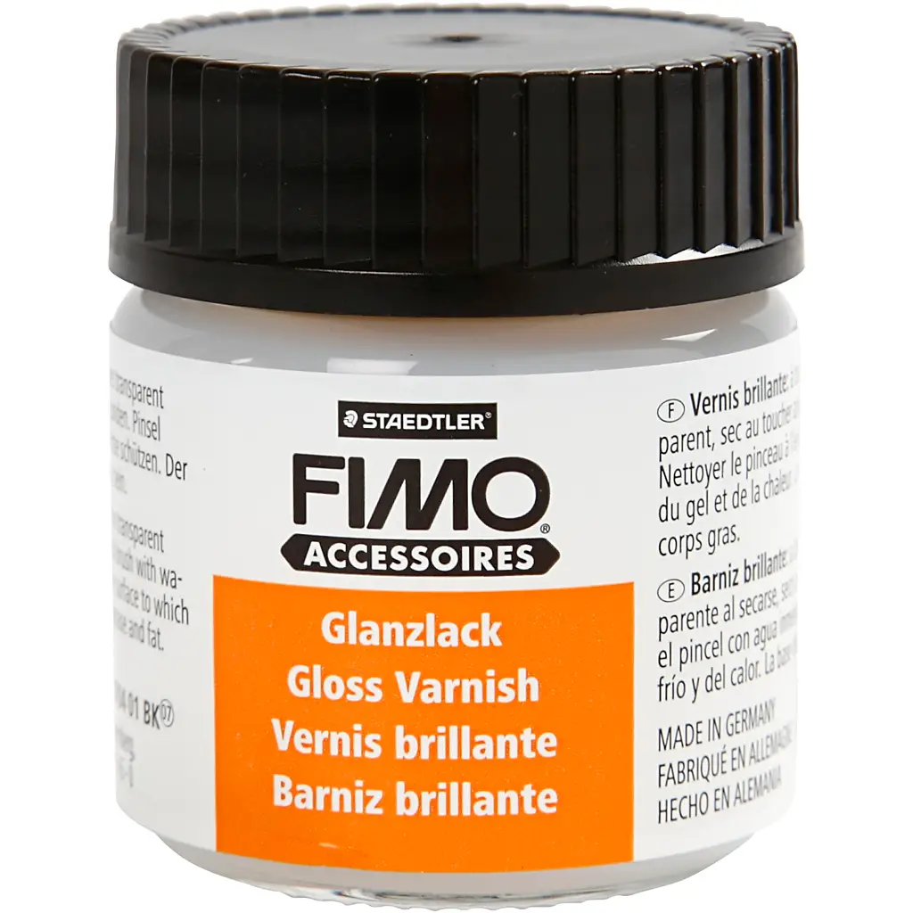 Fimo Ler lak blank transparent - 35 ml - Køb billigt på Grafical.dk