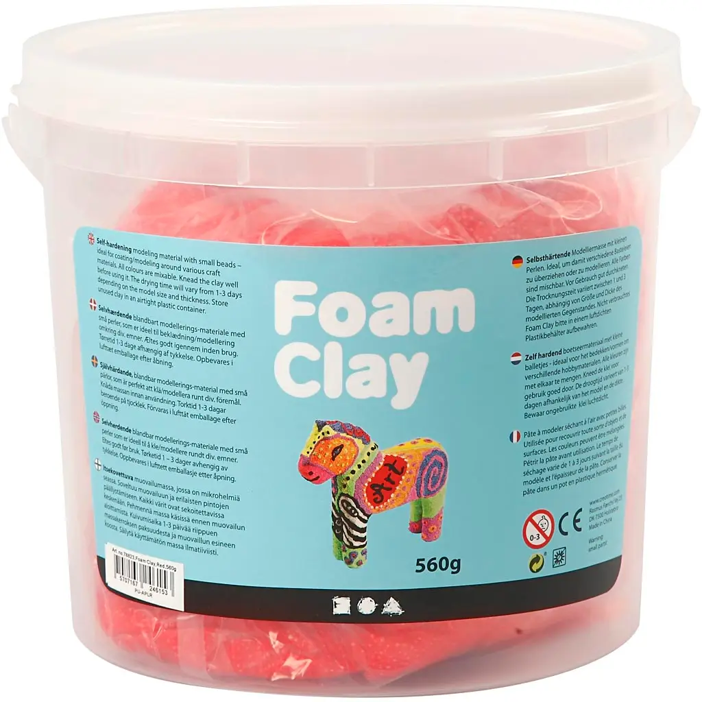 Foam Clay® rød 560 gram - Køb billigt på Grafical.dk