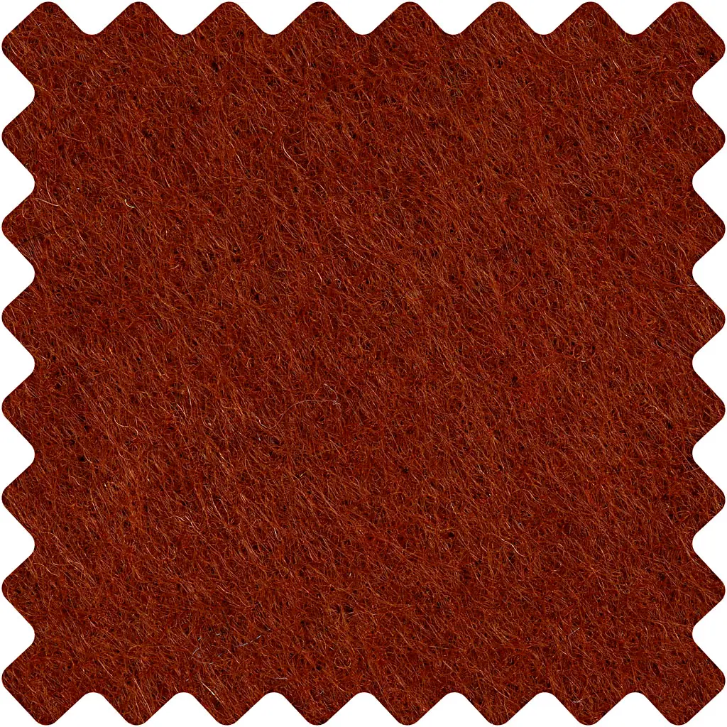 Filt stof ark 42 x 60 cm tykkelse 3 mm | brun - Køb billigt på Grafical.dk