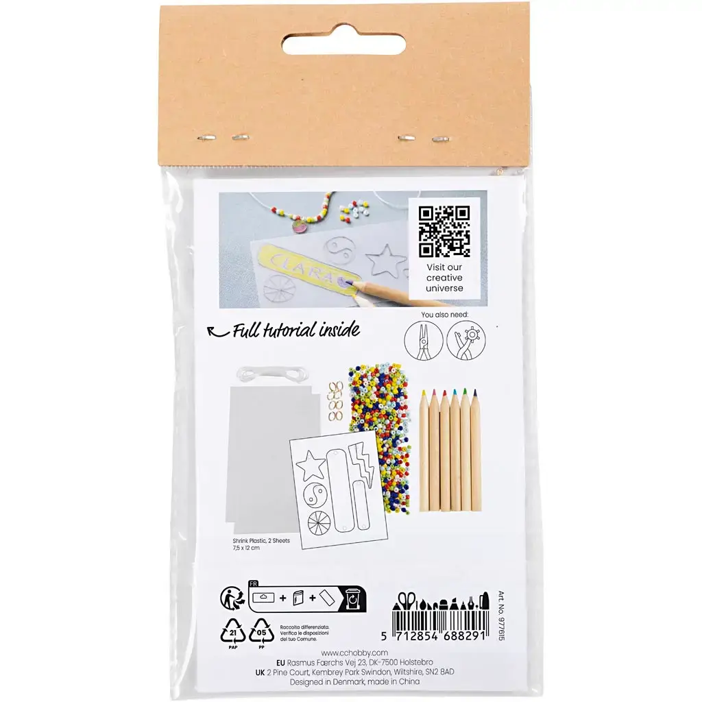 Mini DIY Kit Smykker Armbånd krympeplast » Køb billigt på Grafical.dk
