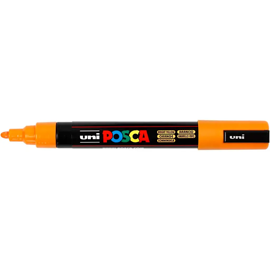 Posca tusser, stregtykkelse: 2,5 mm, PC-5M , orange, medium, 1stk ...