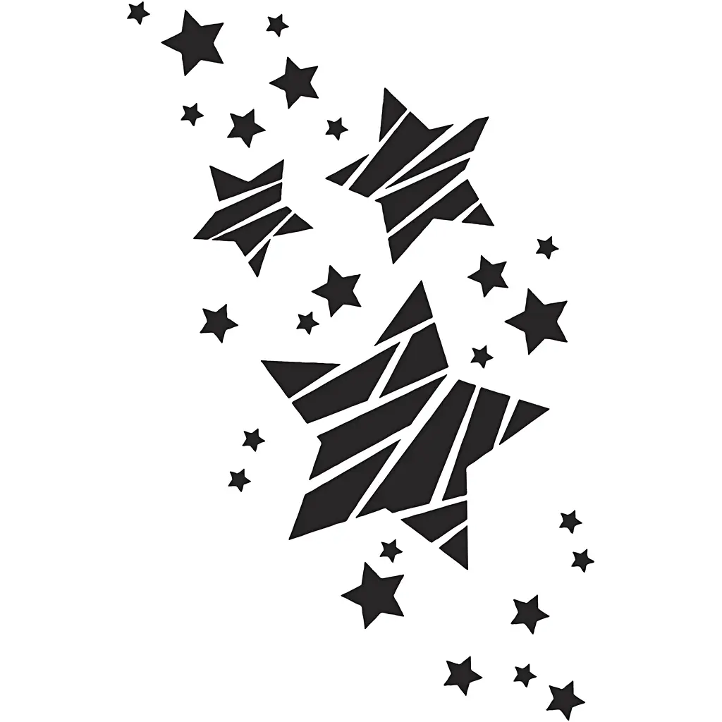 Stjerne skabelon - A4 - Køb billigt på Grafical.dk