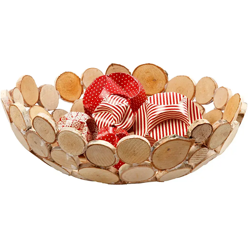 Træskive mix diameter 25-45 mm tykkelse 7 mm - 600 gram - Køb billigt ...