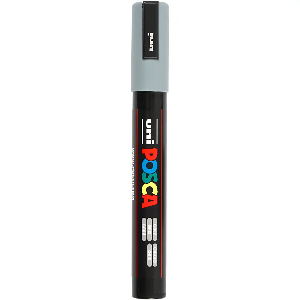 Tusch Posca, stregtykkelse: 2,5 mm, PC-5M , grey, medium, 1stk. - Køb ...