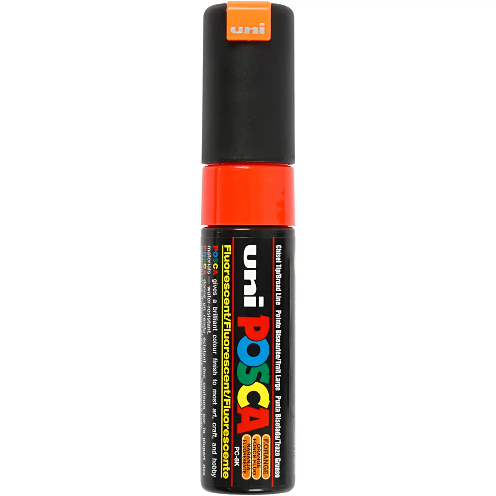 Posca Marker stregtykkelse: 8 mm PC-8K fluo orange broad 1 stk - Køb ...