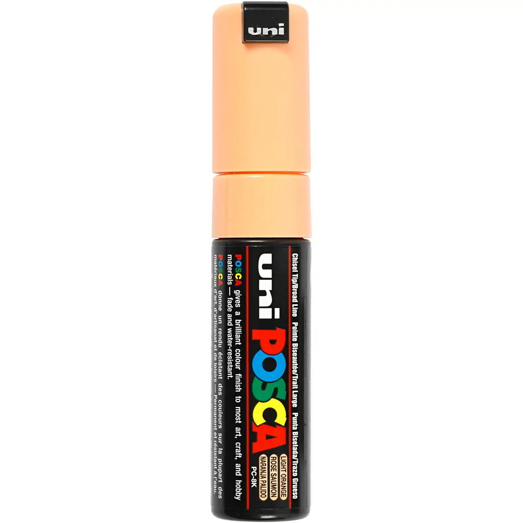 Posca Marker stregtykkelse: 8 mm PC-8K pale orange broad 1 stk - Køb ...