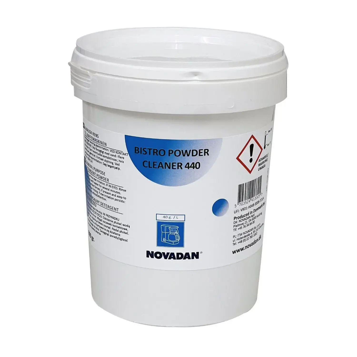 Rensemiddel Pulver Bistro Powder Cleaner 440 800g til kaffe- og ...
