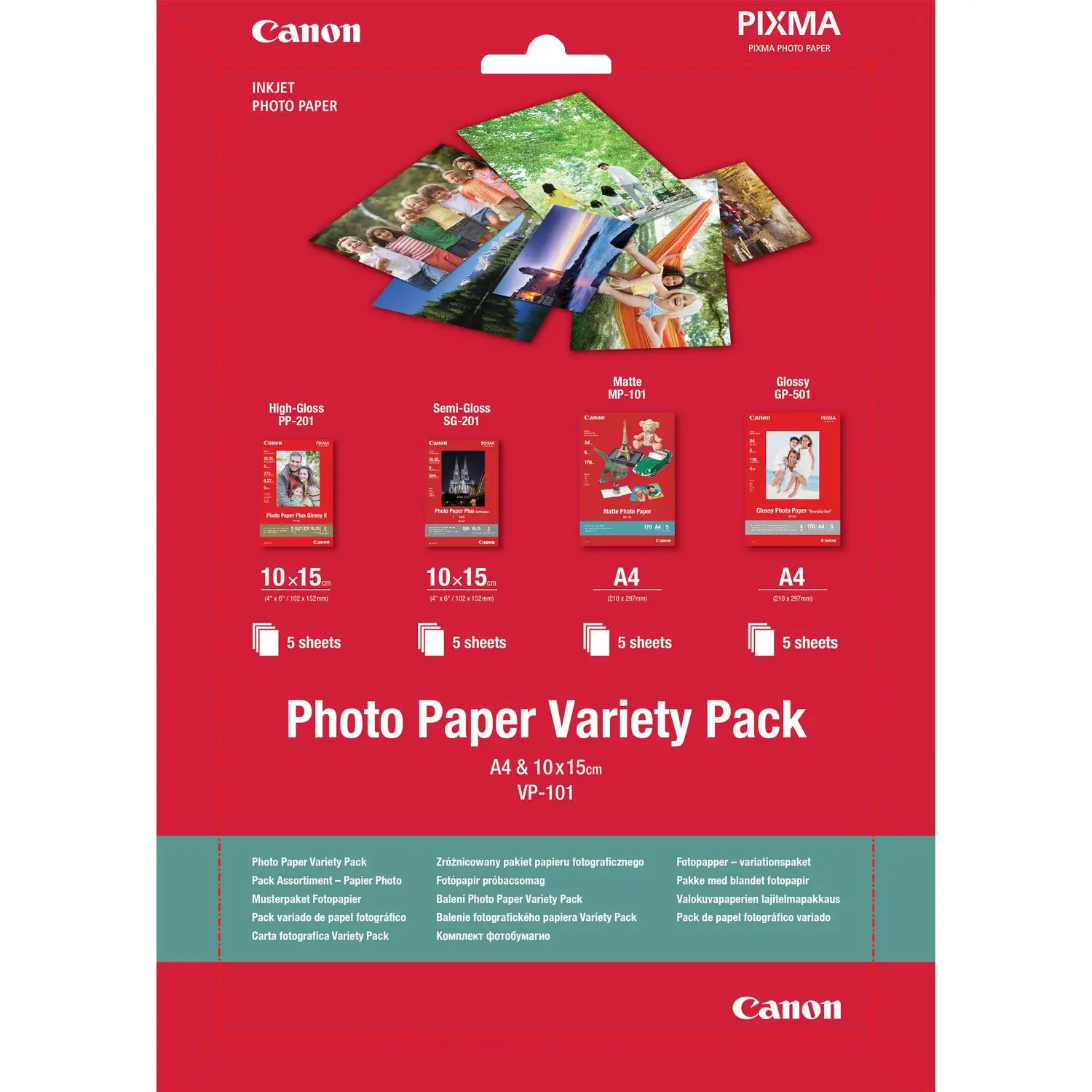 Fotopapir - Canon VP-101 Variety Pack - 10x15 cm - Køb billigt på ...