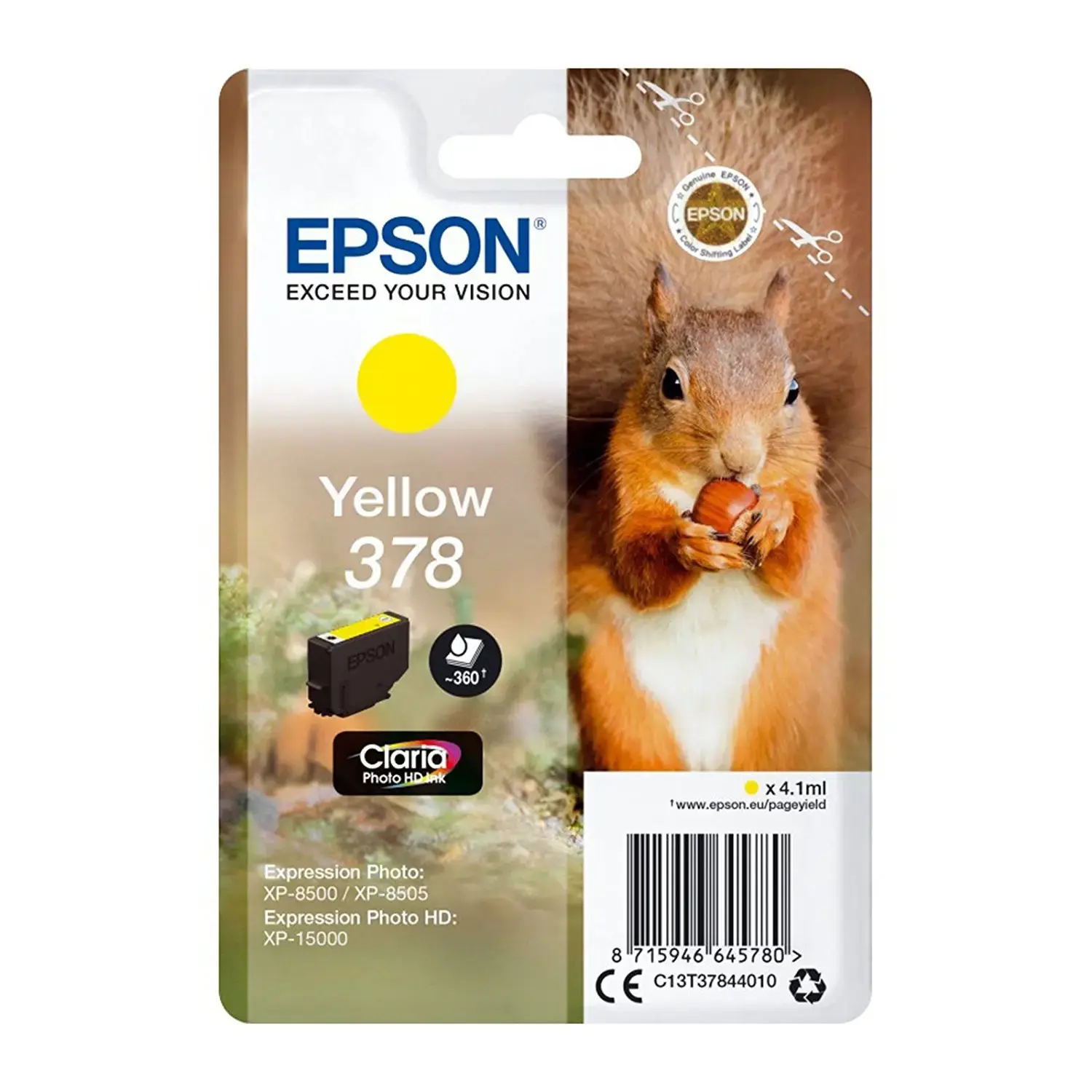 Epson T378 blækpatron gul - Køb billigt på Grafical.dk