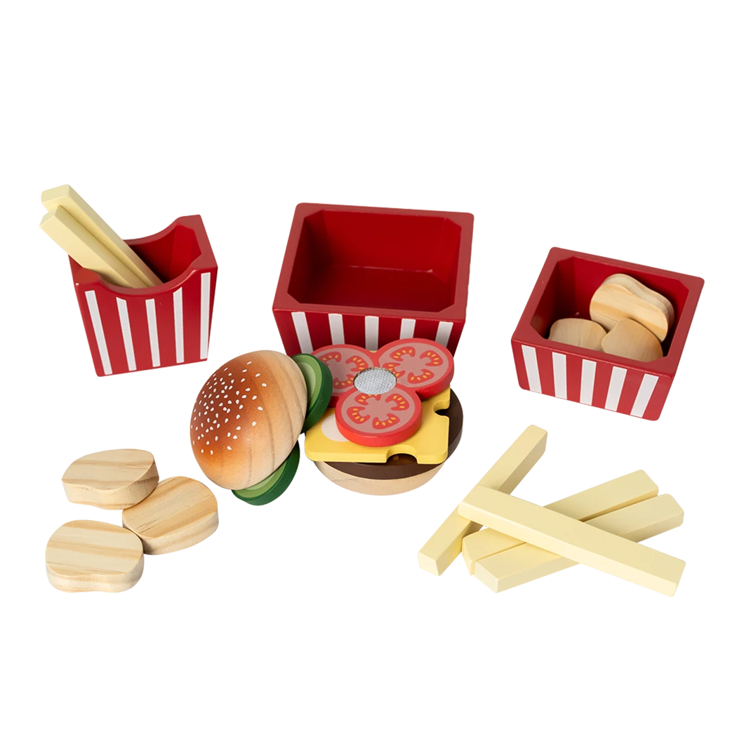 Wooden Burger Menu | Play Toy Fast food