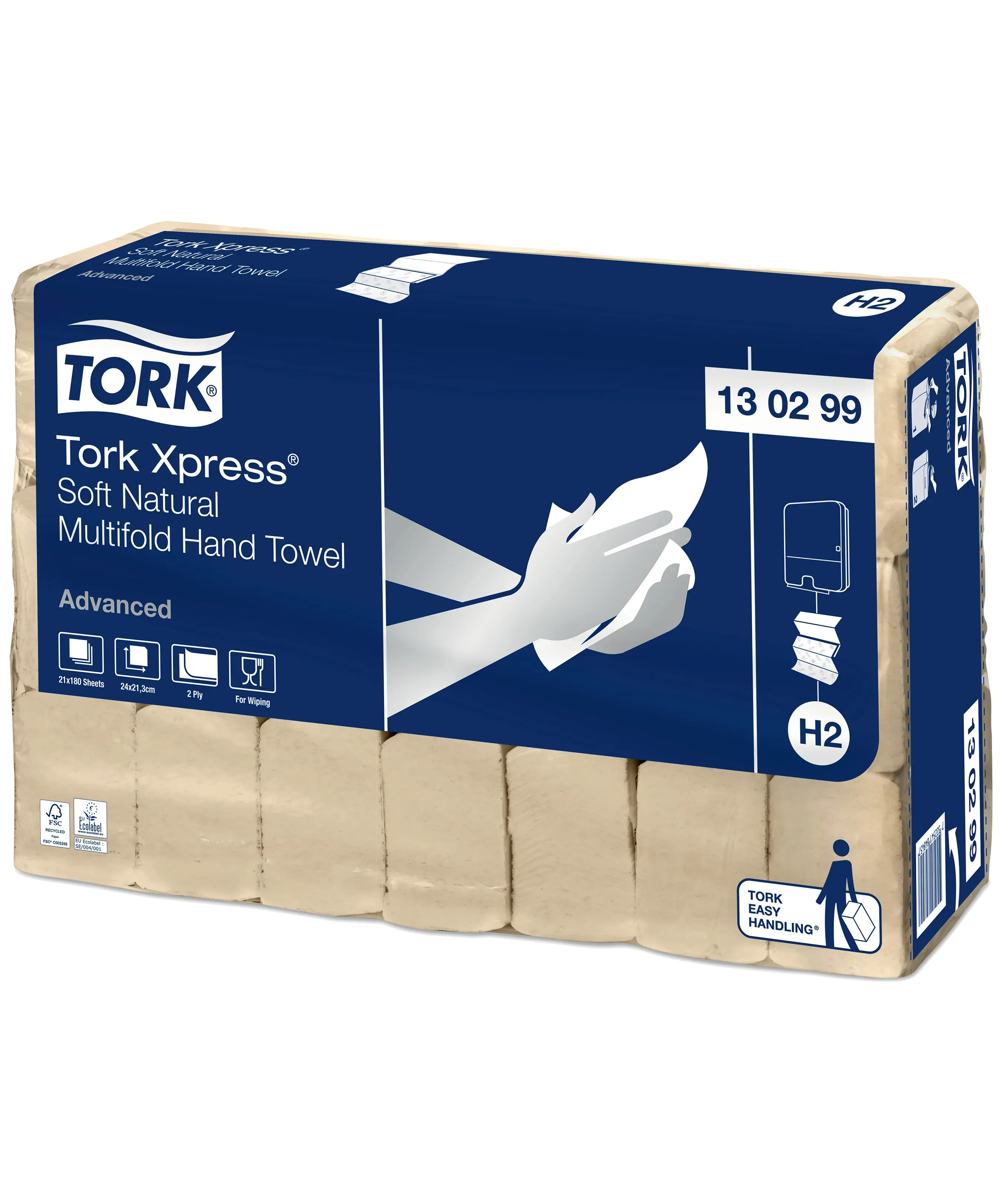 Tork Soft Håndklædeark H2