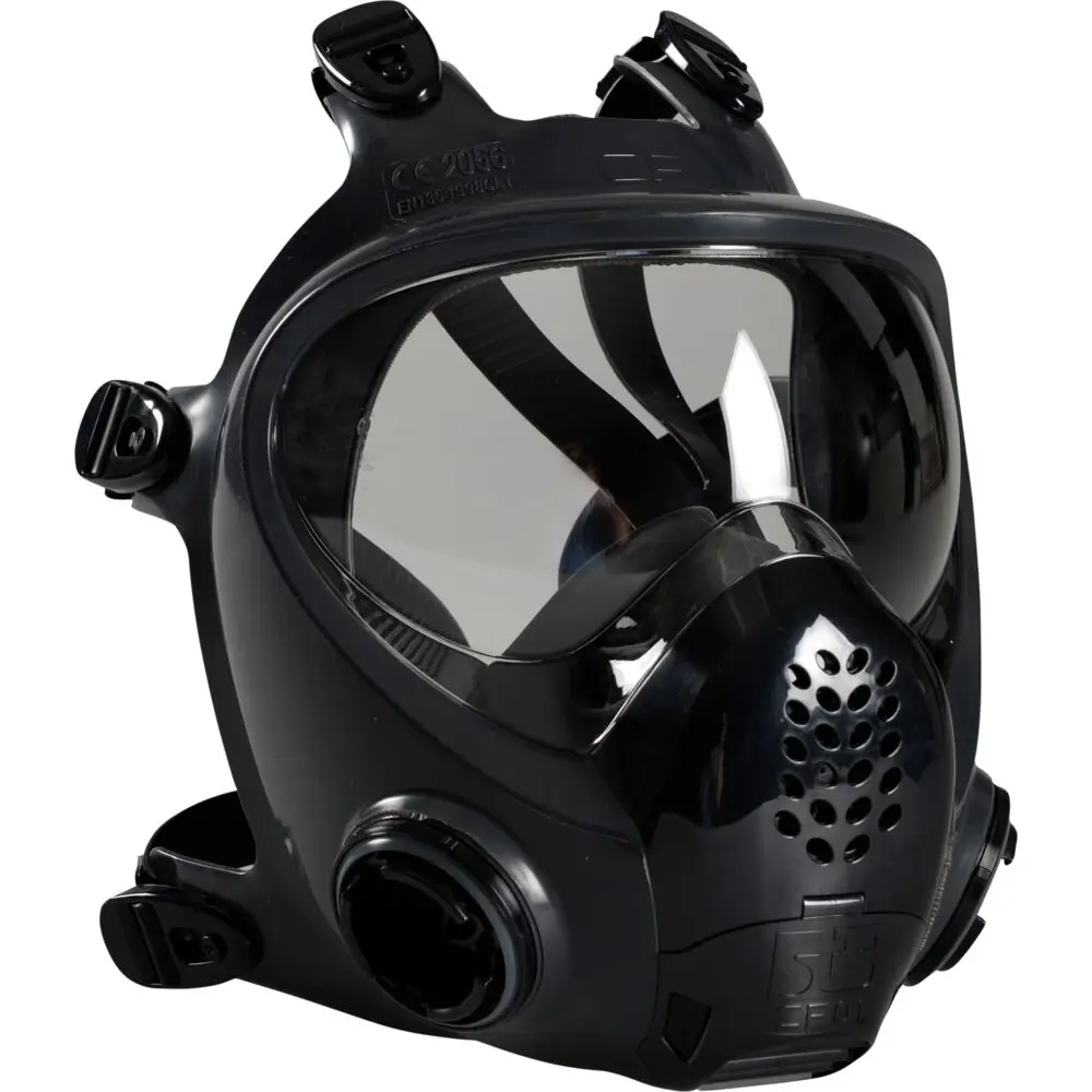 Helmaske - STS CF01 sort TPE med skruelås på filter flergangs - S - Køb ...