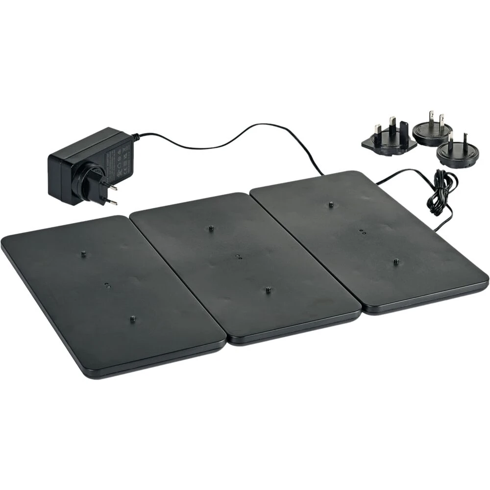 LED oplader, Duni, 39x26cm, sort, til 4 LED lamper - 2 stk - Køb ...