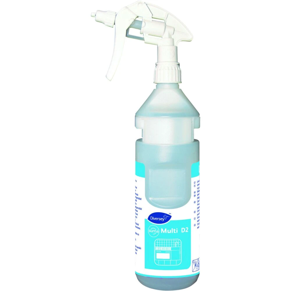 Refill-flaske, Suma Multi D2,til Divermite/DQFM dispenser, 750 ml - 6 stk
