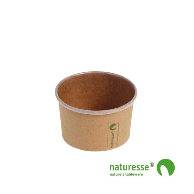 Isbæger PLA 3oz/100ml brun 50stk/pak