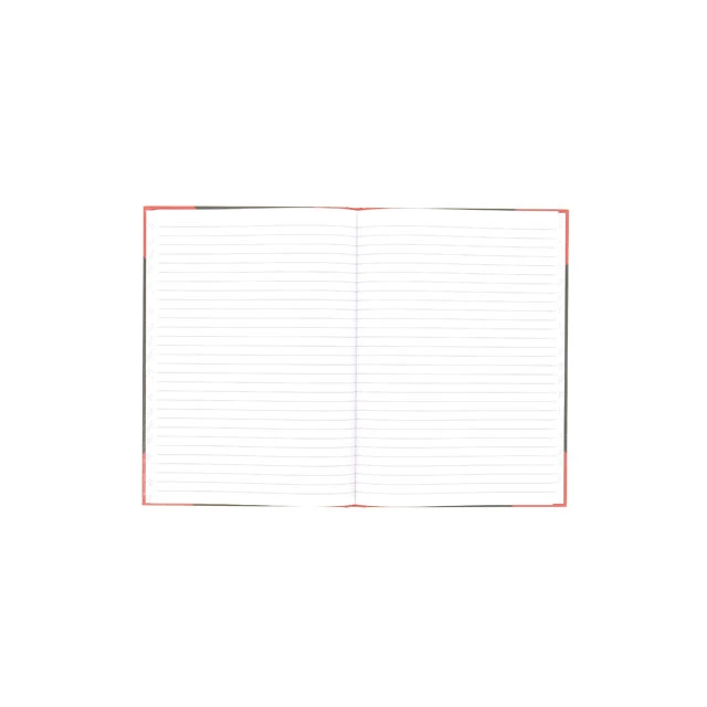 Kinabog Bantex med linjer A4 sort/rød 96 blade 70g