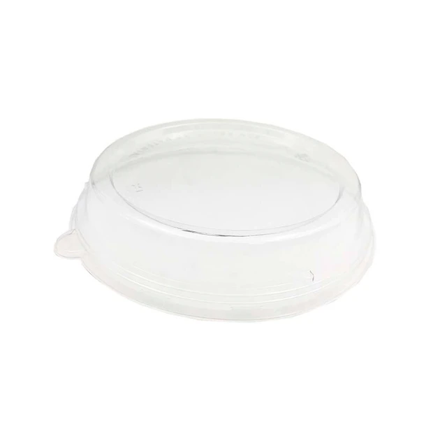 Låg PET t/salatbakke Ø203x36mm 500stk/kar