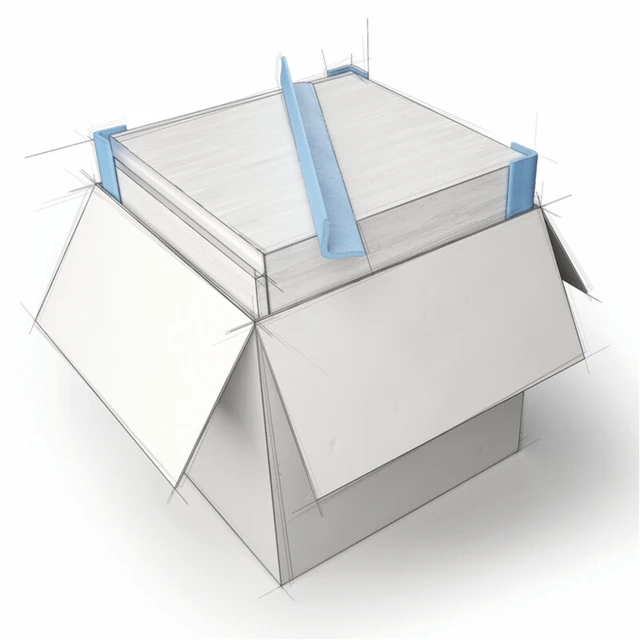 PE-profiler L 75x75 blå 105x2m = 210m/kar 10mm godstyk