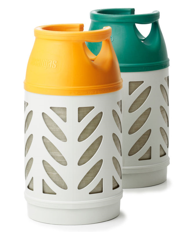 Kosangas 10 kg letvægtsflaske komposit - UDEN GAS