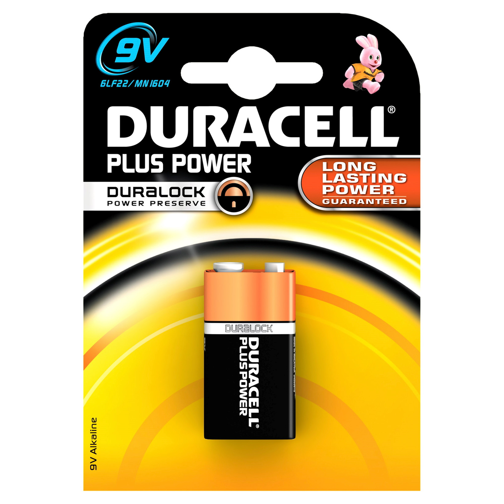 Batteri 9V Duracell Plus Power - 1 stk i en pak - Køb billigt på ...