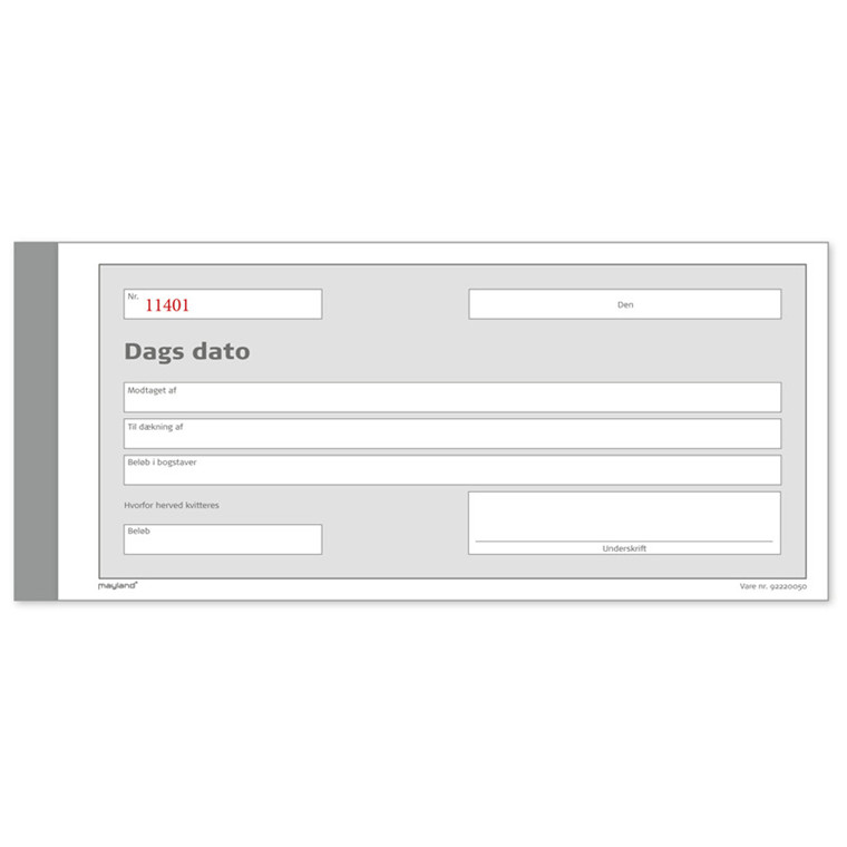 Regningsblok + Kvitteringsblok + Stort udvalg til billige priser!