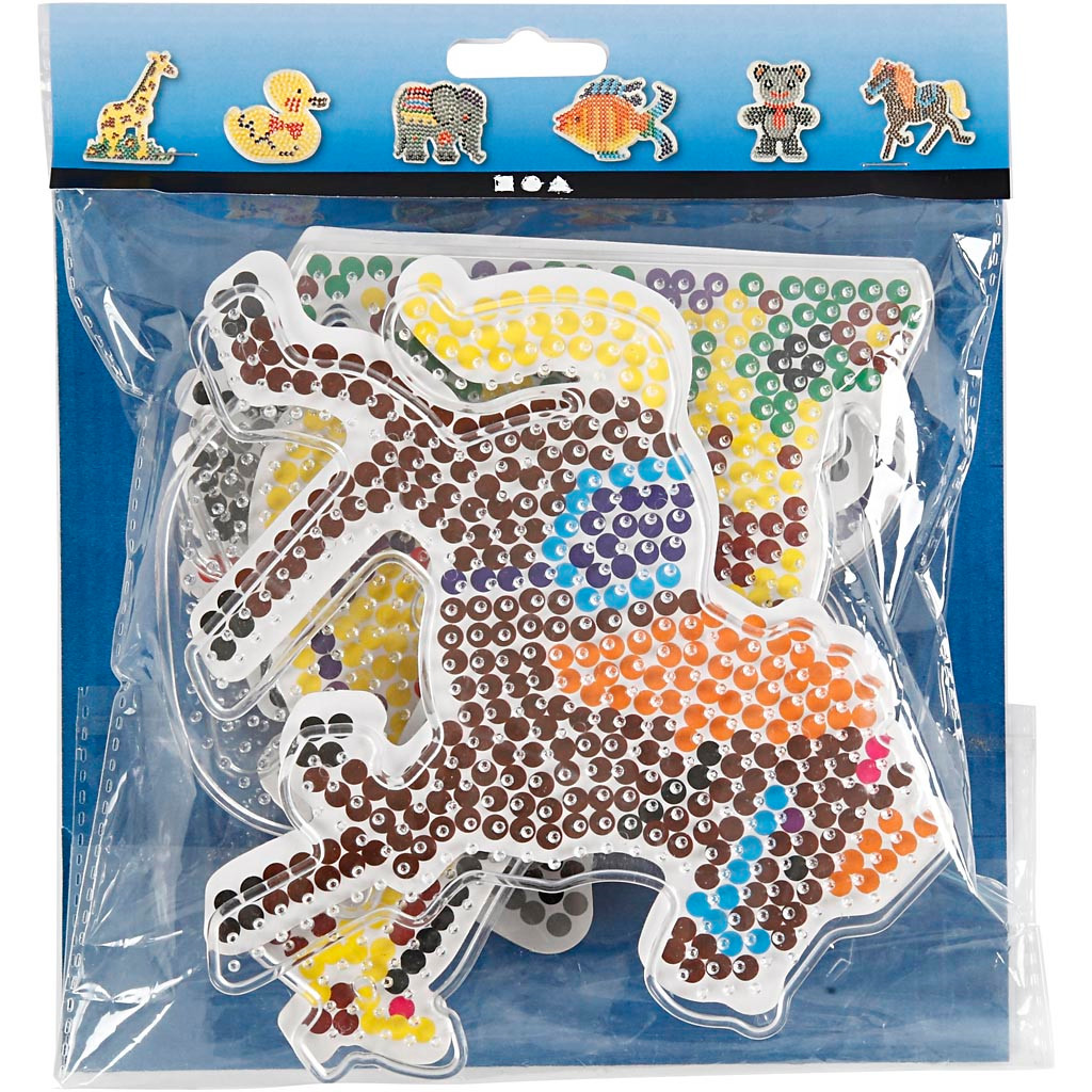 Perleplader dyr - str. 10x11-13x16,5 cm - 6ass. - Køb billigt på ...