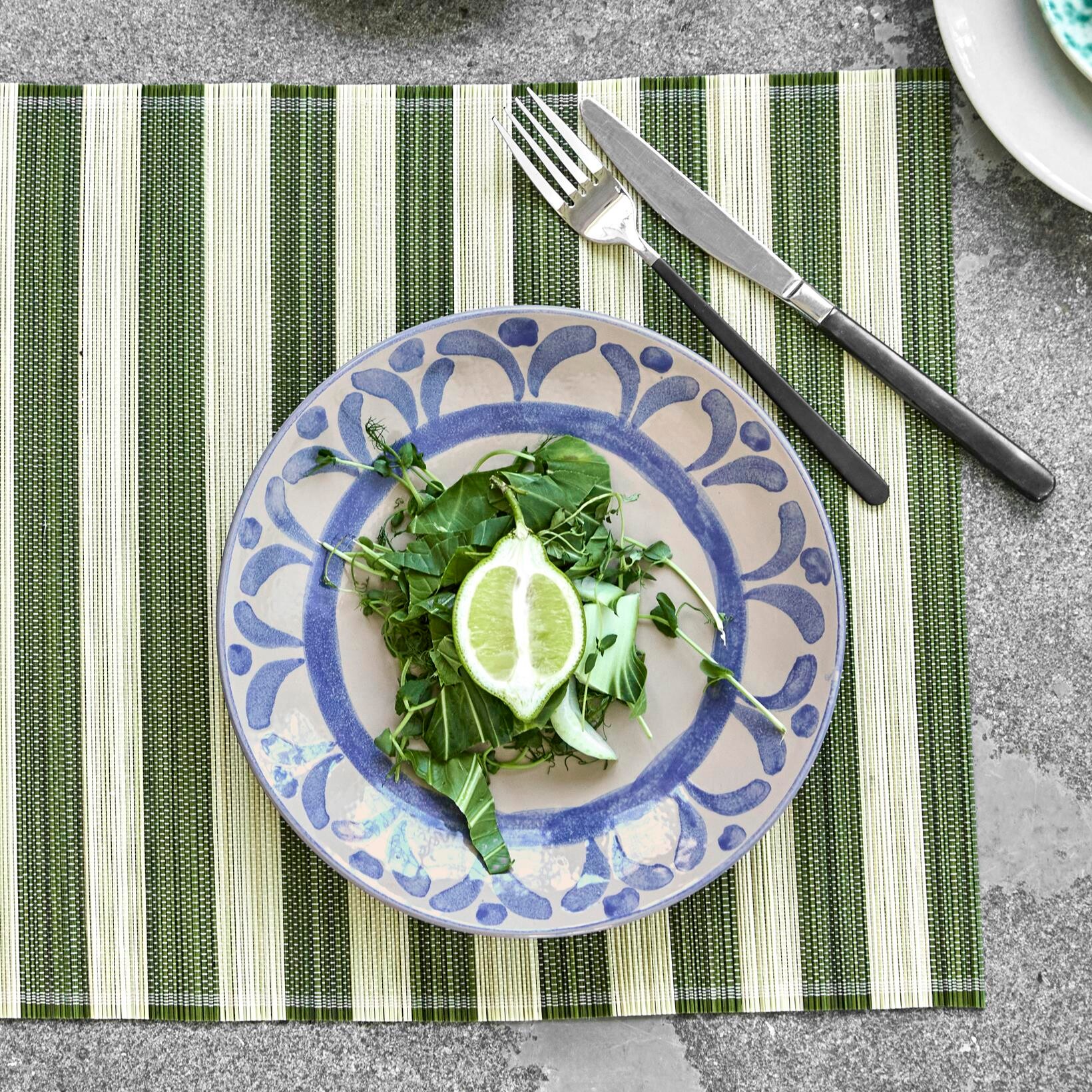 House Doctor Diva Lunch Plate Blue - Livingshop.dk
