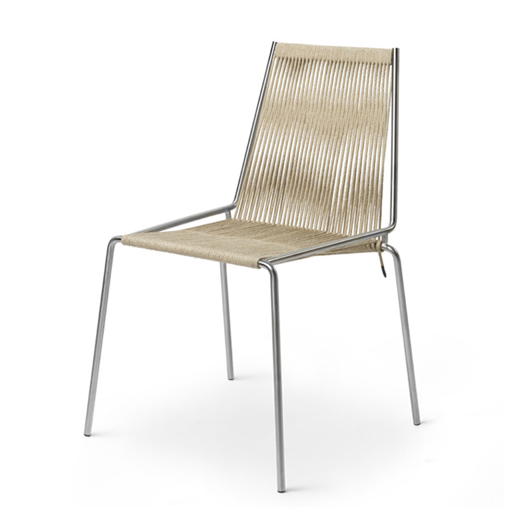 Thorup Copenhagen Noel Stol 202 Rustfrit Stål/Natur - Livingshop.dk