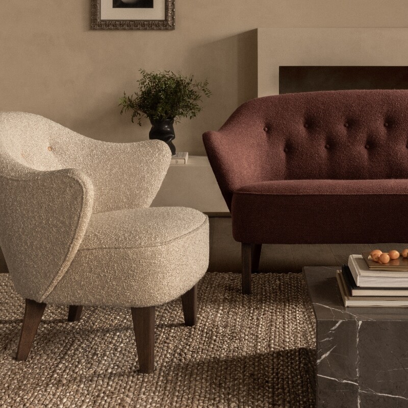 Audo Copenhagen Ingeborg Med Fodskammel Sacho Zero 1/Røget Eg ...