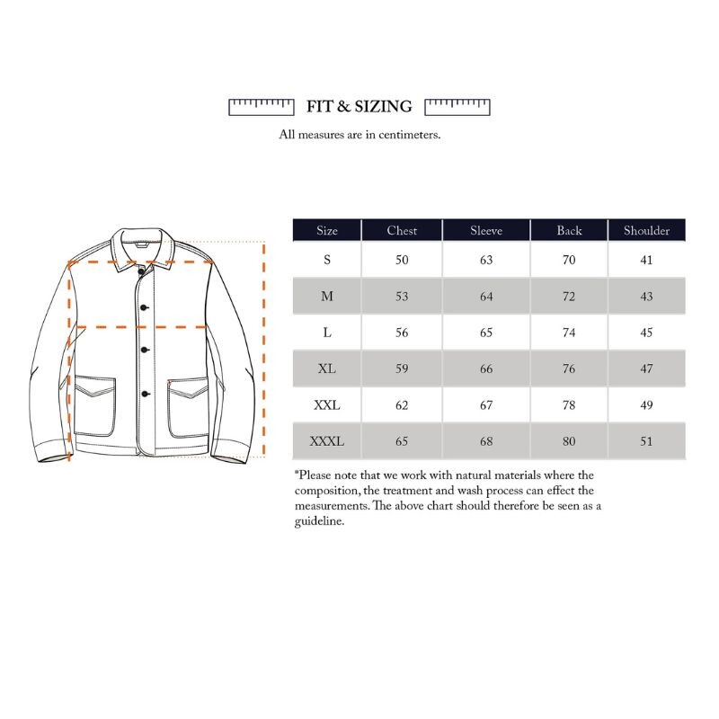 Blue De Génes Kojima Jacket Navy - Livingshop.dk