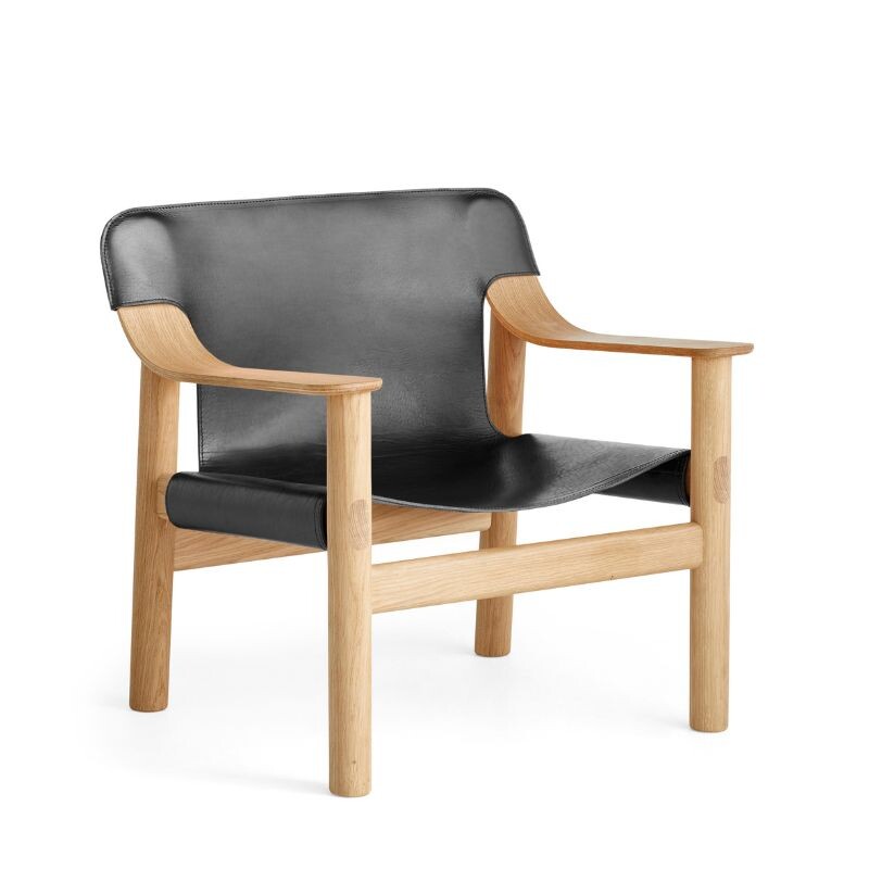 Hay Bernard Loungestol Lakeret Eg & Sort læder - Livingshop.dk