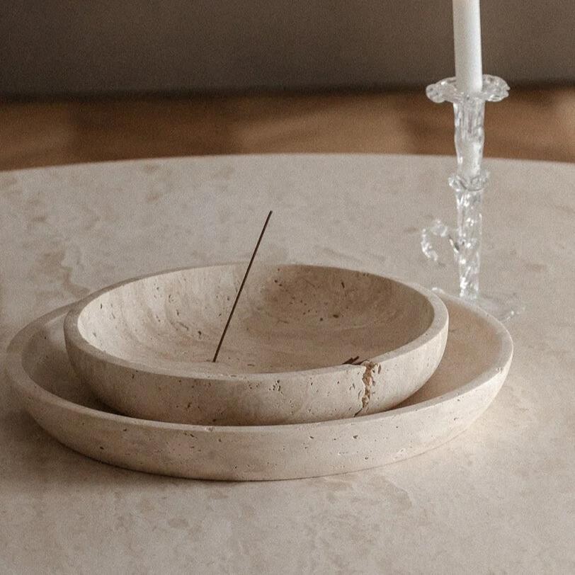 Wabi Sabi Nordic Hyben Skål Travertin Small - Livingshop.dk