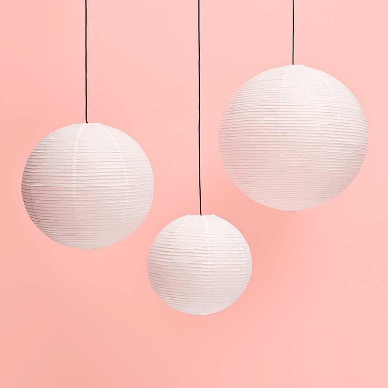 HAY Rice Paper Shade Classic White Ø 80 cm - Livingshop.dk