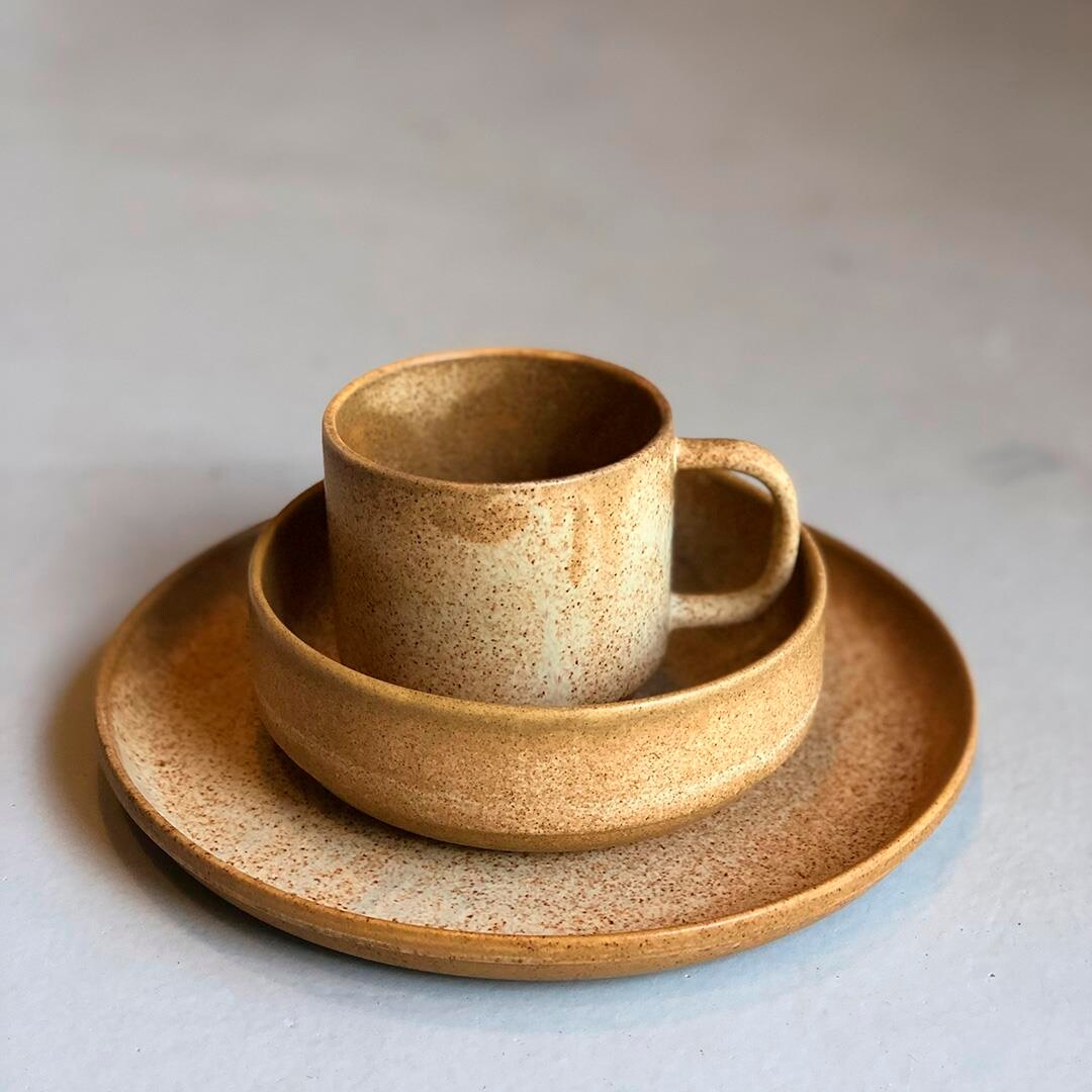 Julie Damhus Studio Toto Tallerken Lille Brun - Livingshop.dk