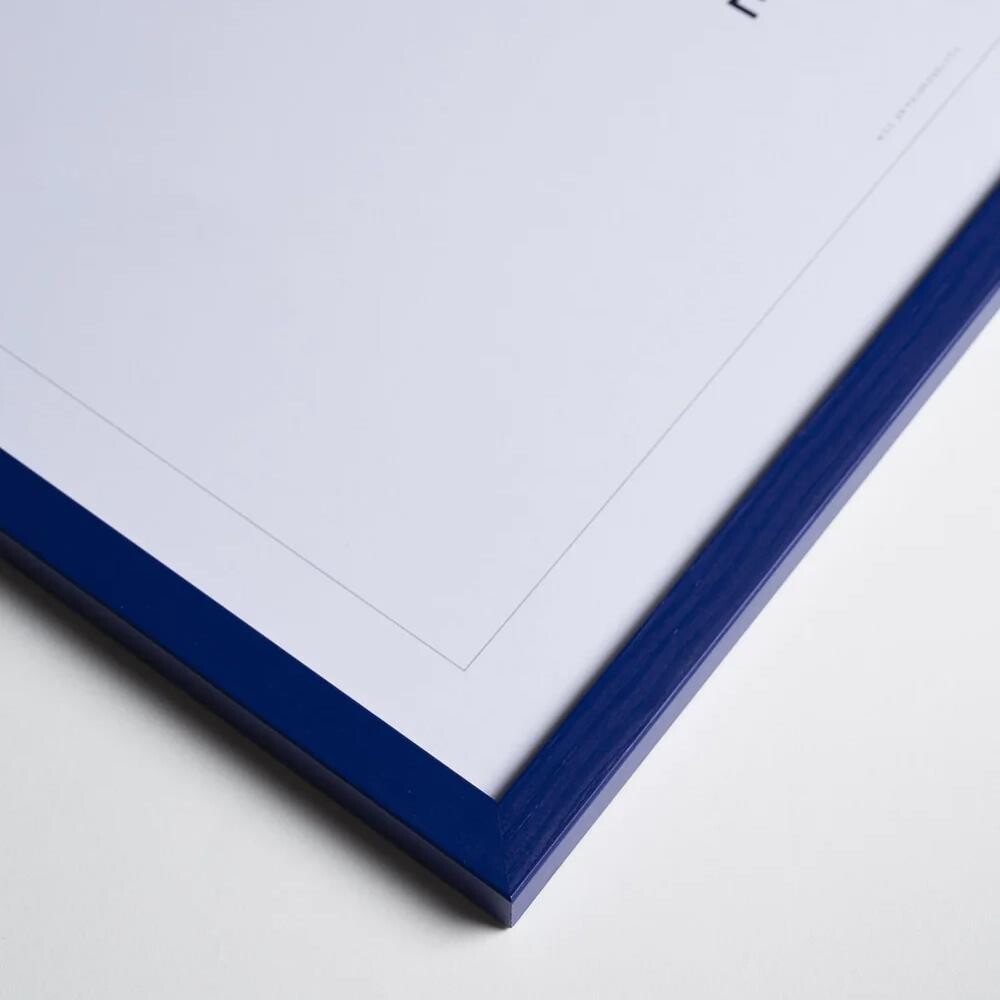 Poster & Frame Blue Wood Frame A5 - Livingshop.dk