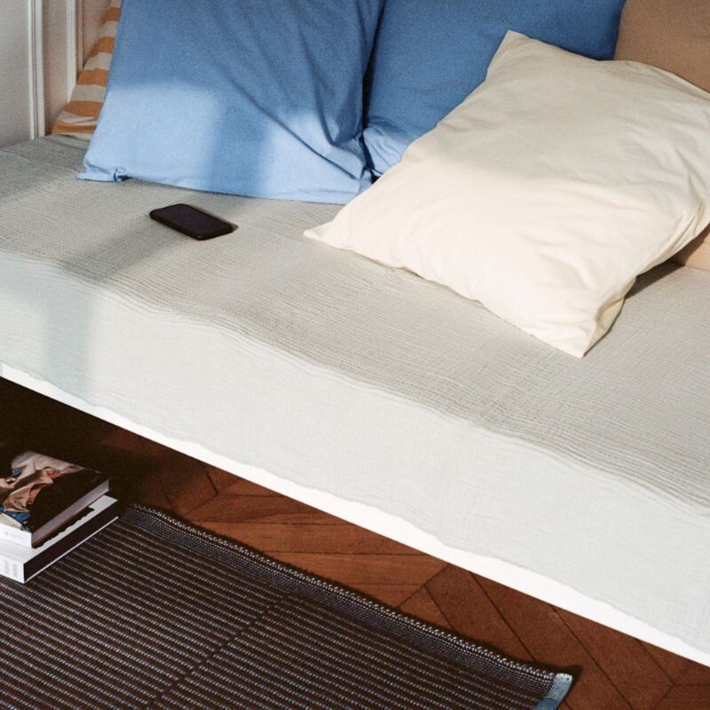 HAY Tapis Mat 60 x 95 Chestnut & Blue - Livingshop.dk
