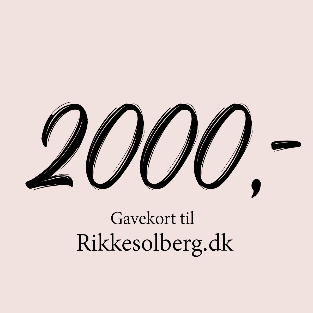 Gavekort til modetøj - værdi 2000 kr.| Rikke Solberg