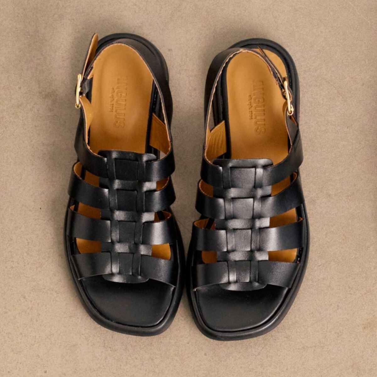 5874 sorte sandaler - Angulus | Rikke Solberg